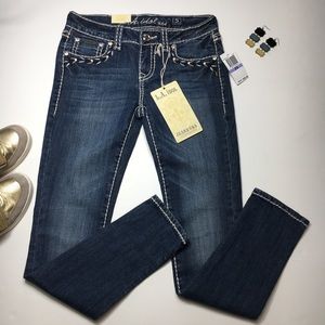 L.A. idol | Jeans | La Idol Embellished Jeans Sz 5 | Poshmark
